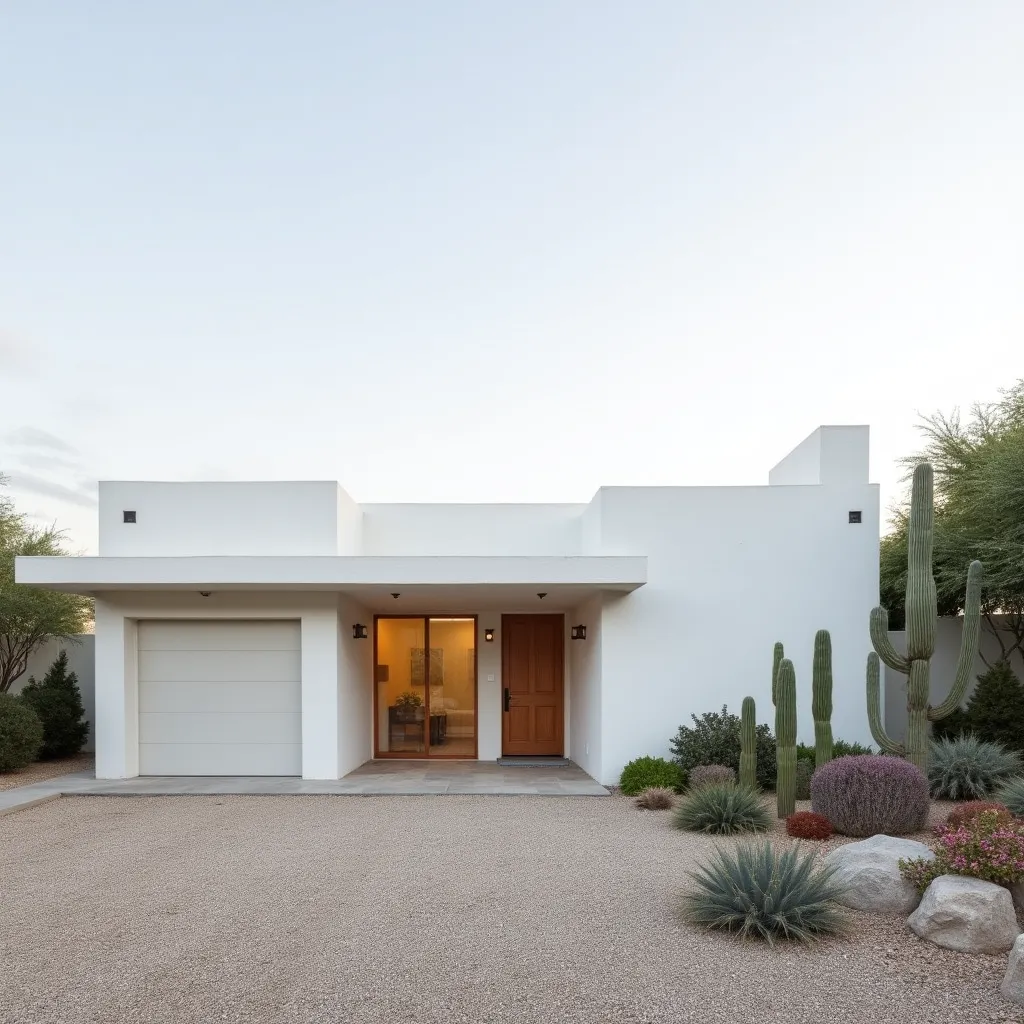 Desert House Exterior Ideas - HomeDesignsAI