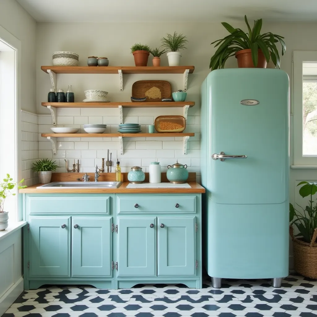 Duck Egg Blue Kitchen Cabinets Ideas - HomeDesignsAI