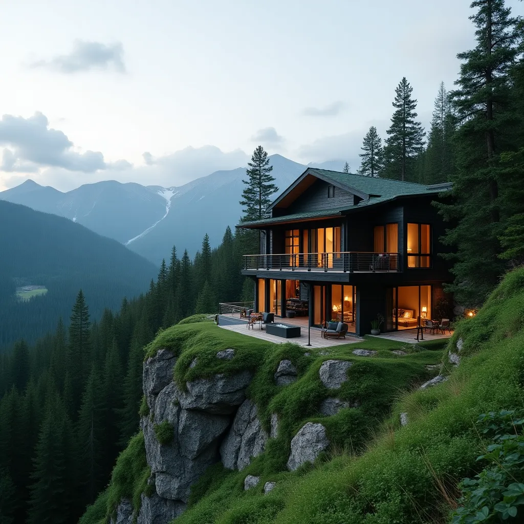 Forest Green House Ideas - HomeDesignsAI