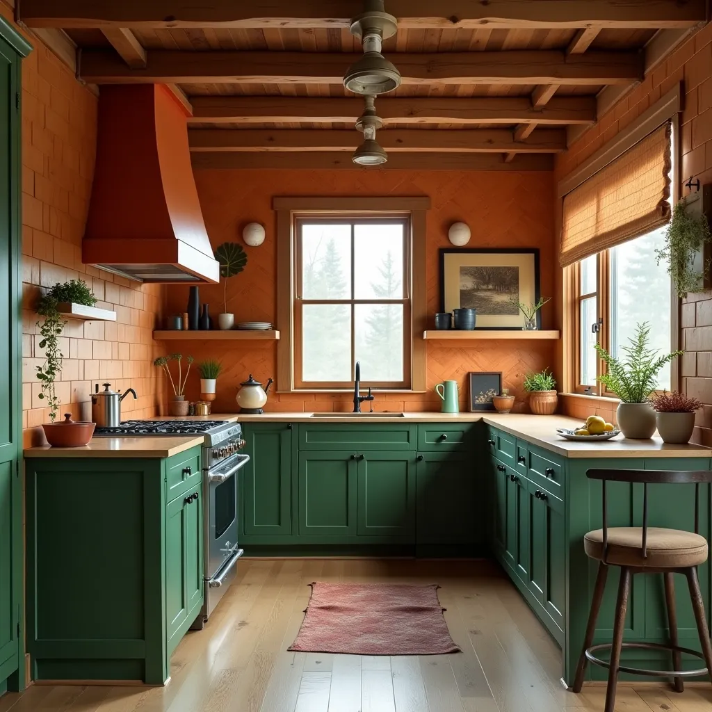 Orange And Sage Rustic Kitchen Designs 25 Beautiful Blue Kitchen