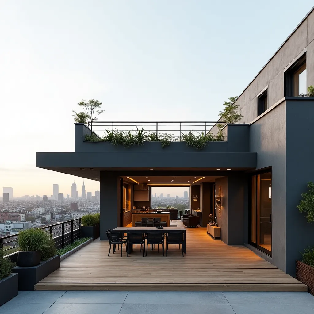 Industrial Chic Exteriors Ideas - HomeDesignsAI