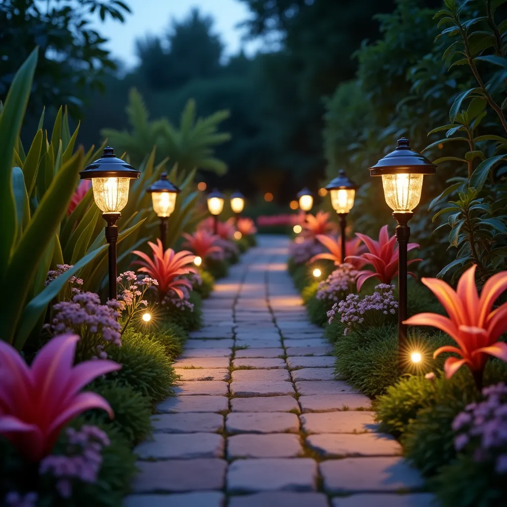 Lighting Pathways with Solar Lights Ideas - HomeDesignsAI