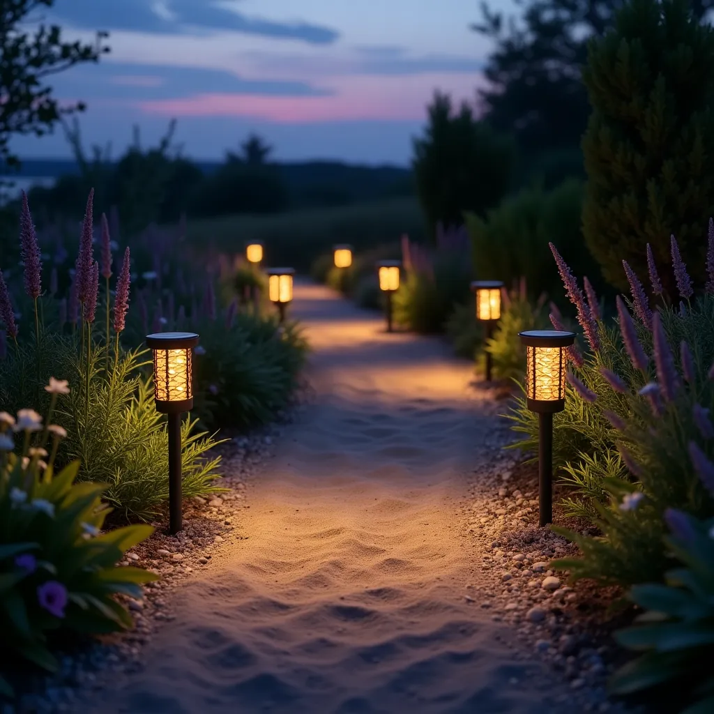 Lighting Pathways with Solar Lights Ideas - HomeDesignsAI