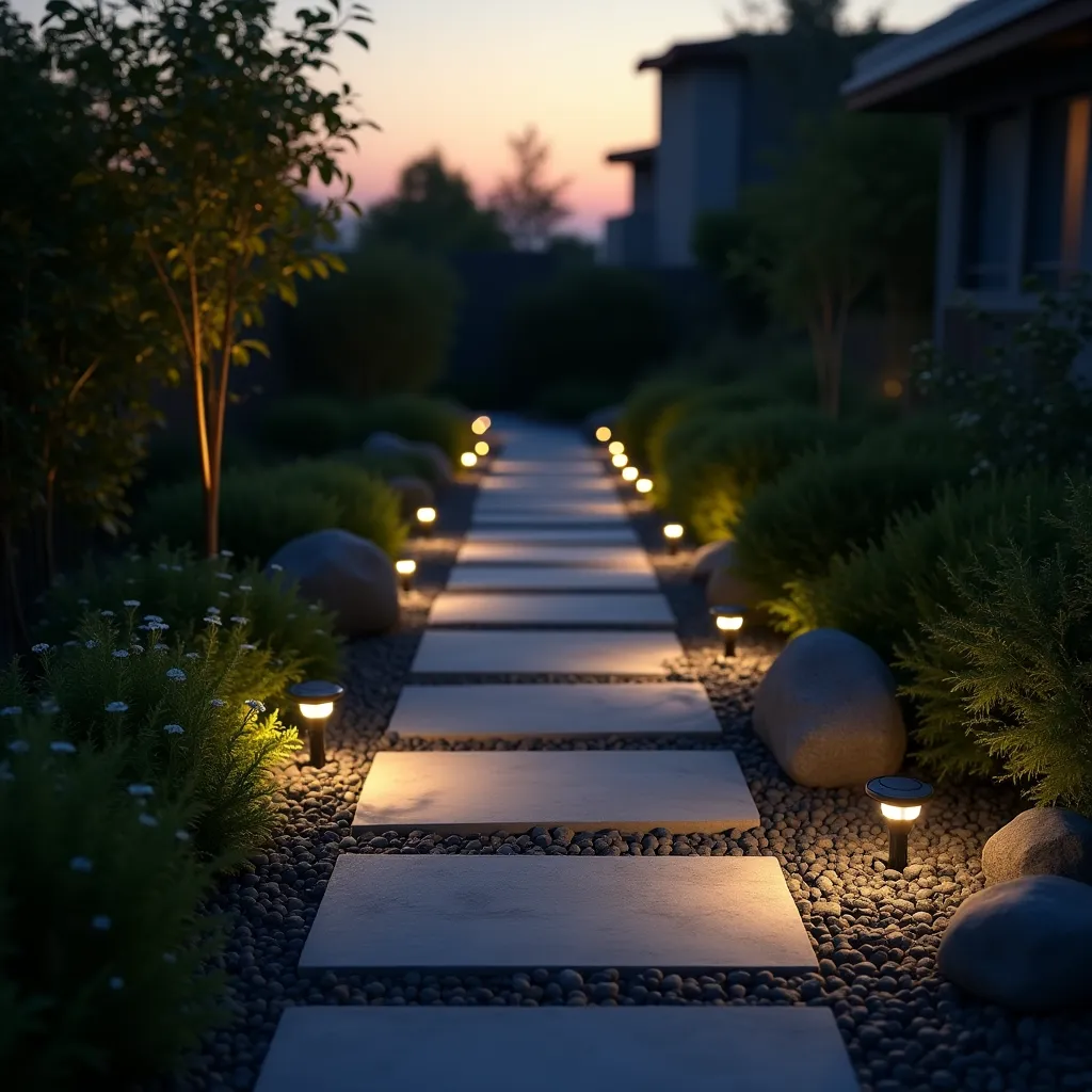 Lighting Pathways with Solar Lights Ideas - HomeDesignsAI