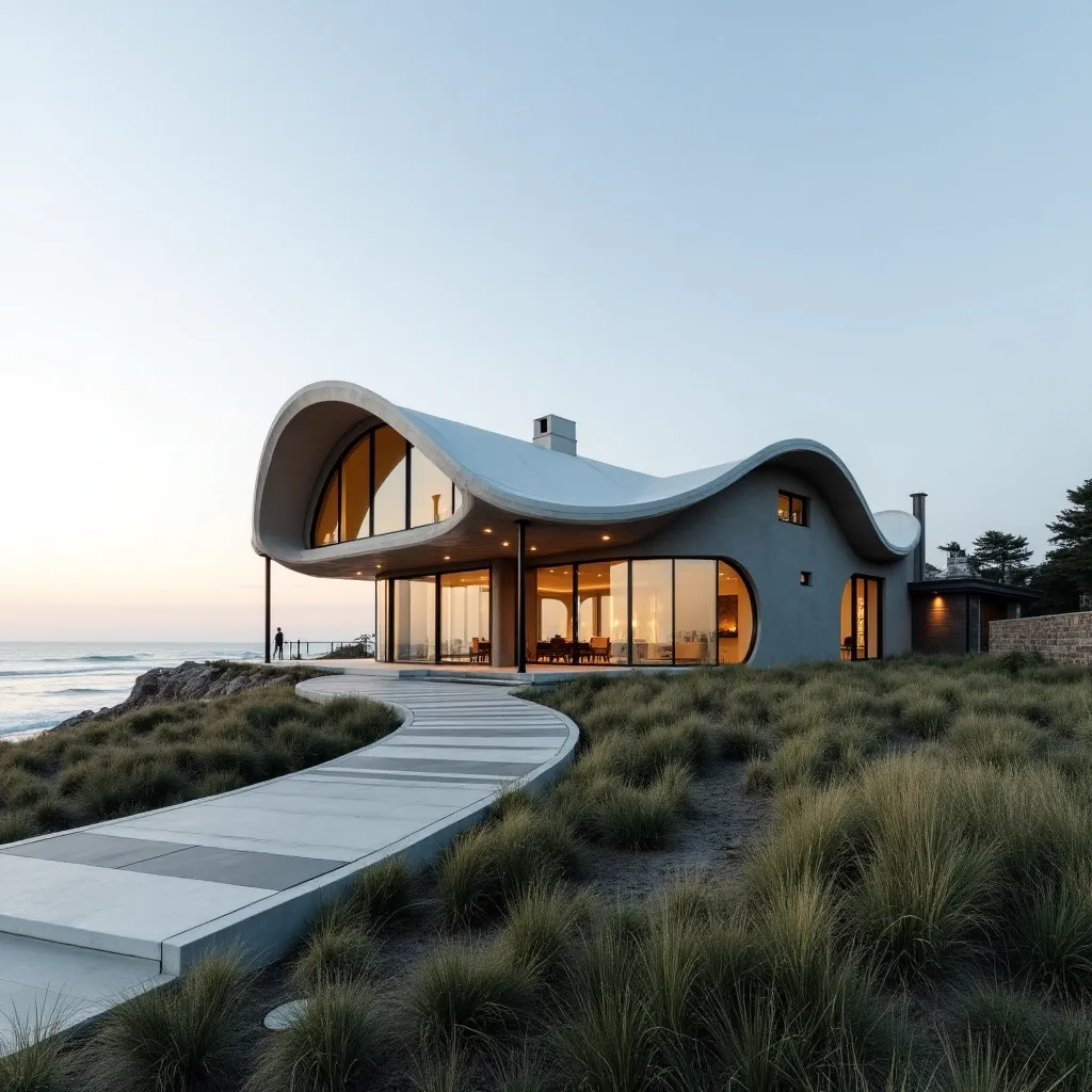 Modern Beach House Ideas - HomeDesignsAI
