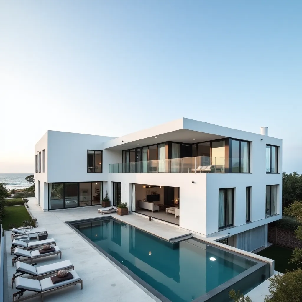 Modern Beach House Ideas - HomeDesignsAI