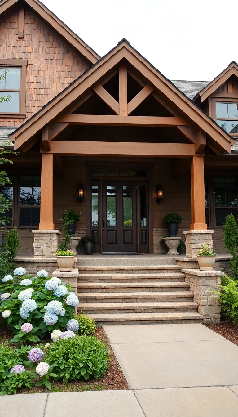 Oak Facade Design Ideas - HomeDesignsAI