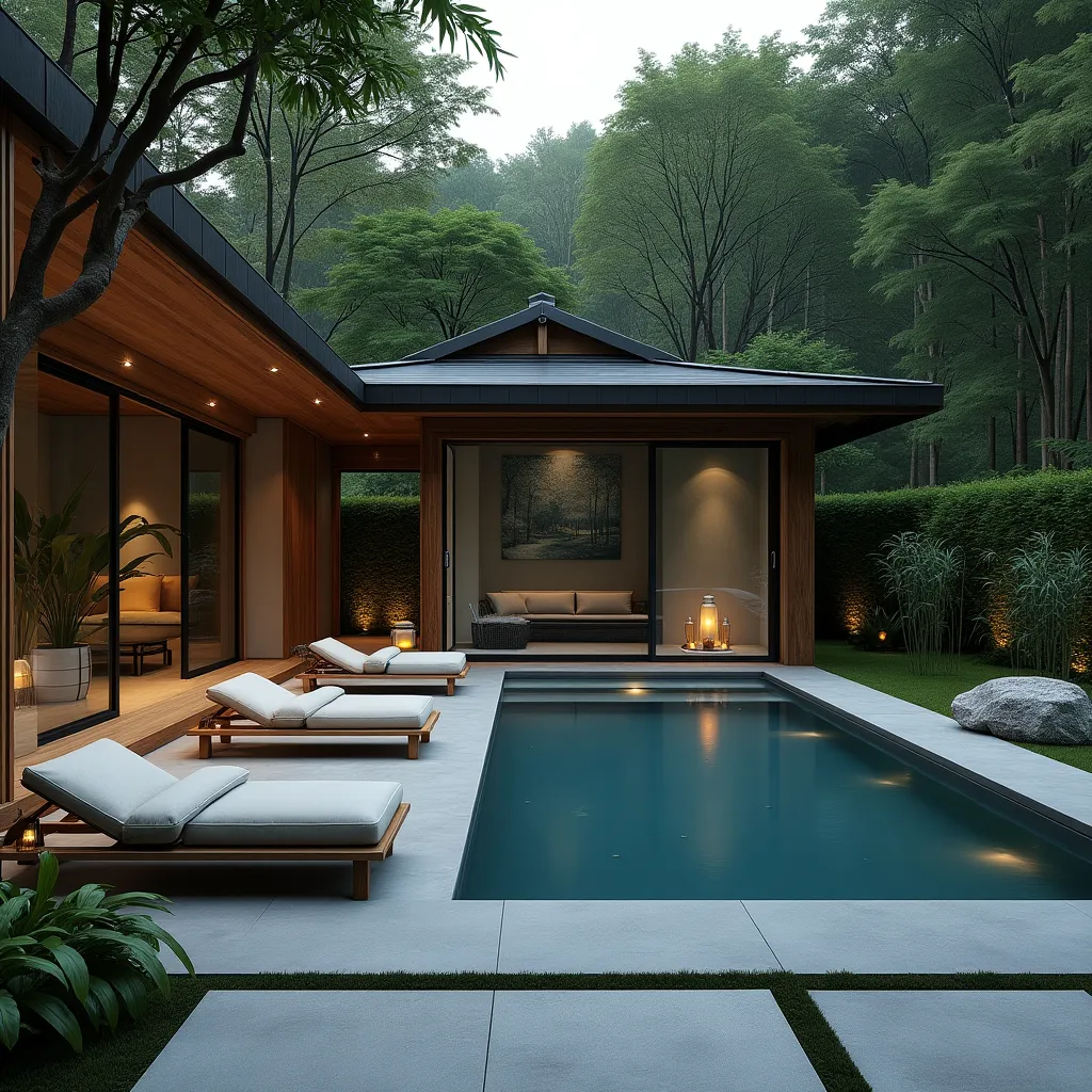 Pool Lounge Ideas - HomeDesignsAI