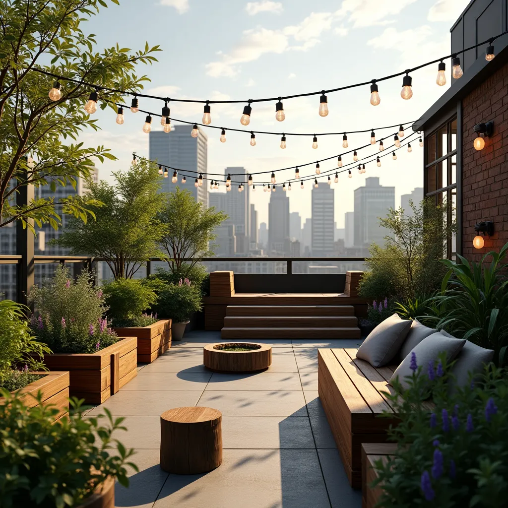 Urban Rooftop Garden Ideas - HomeDesignsAI