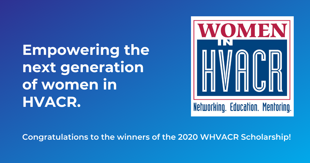 Congratulations to 2020’s WHVACR scholarship winners!