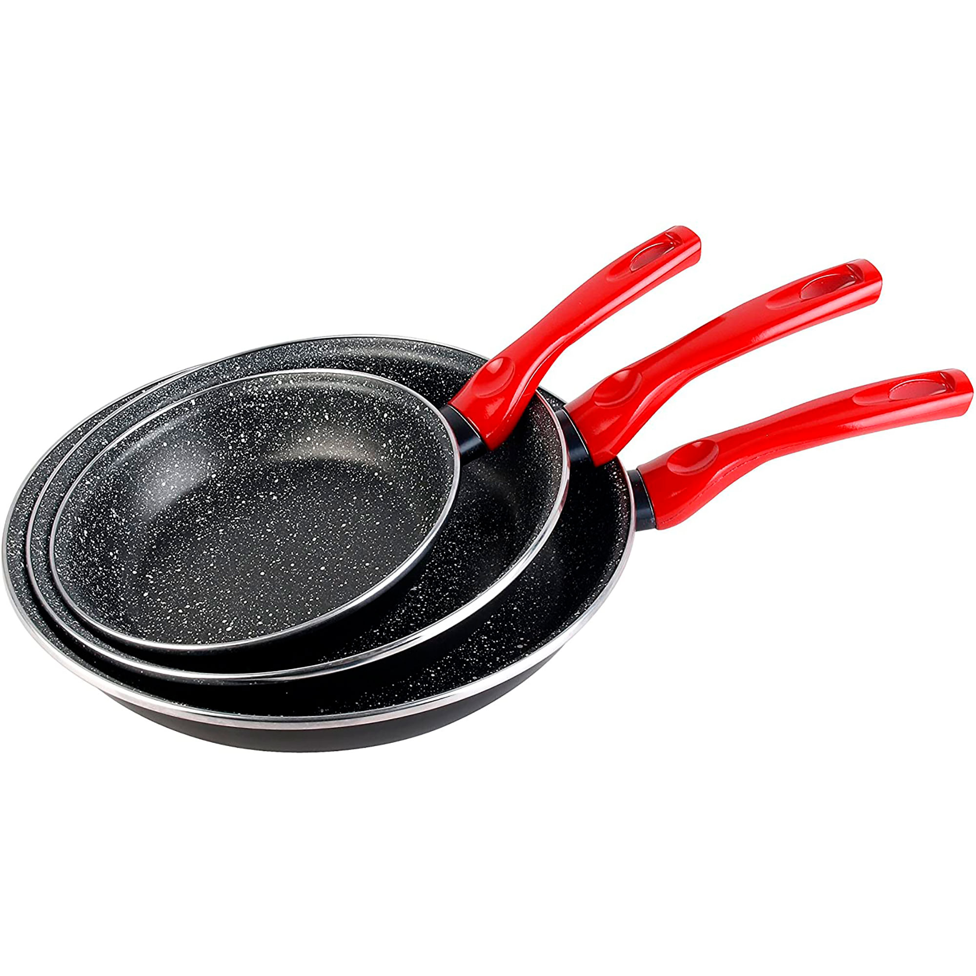 Magefesa Niger Set Juego 3 Sartenes 20 24 26 Cm,Inducción, Antiadherente Piedra Libre De Pfoa ...