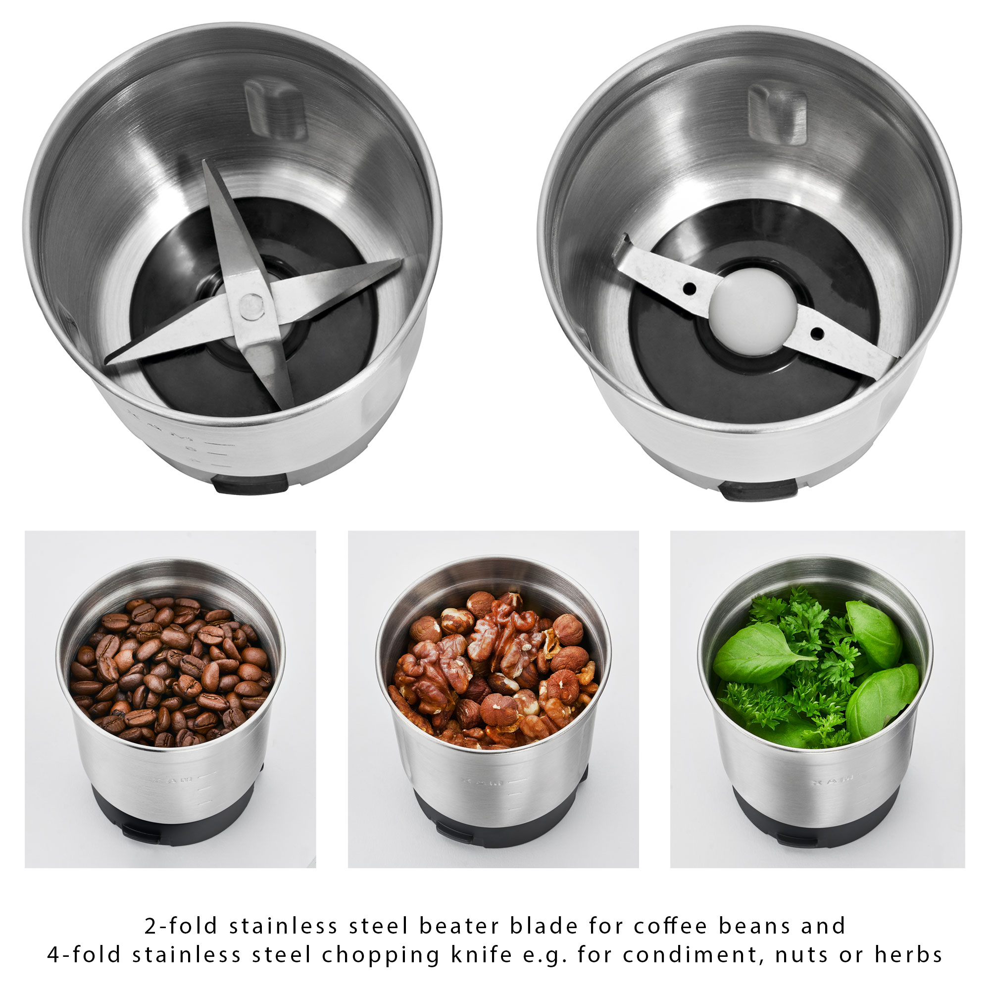 Profi Cook Ksw 1021 Molinillo De Café Eléctrico + Picador Multiusos ...