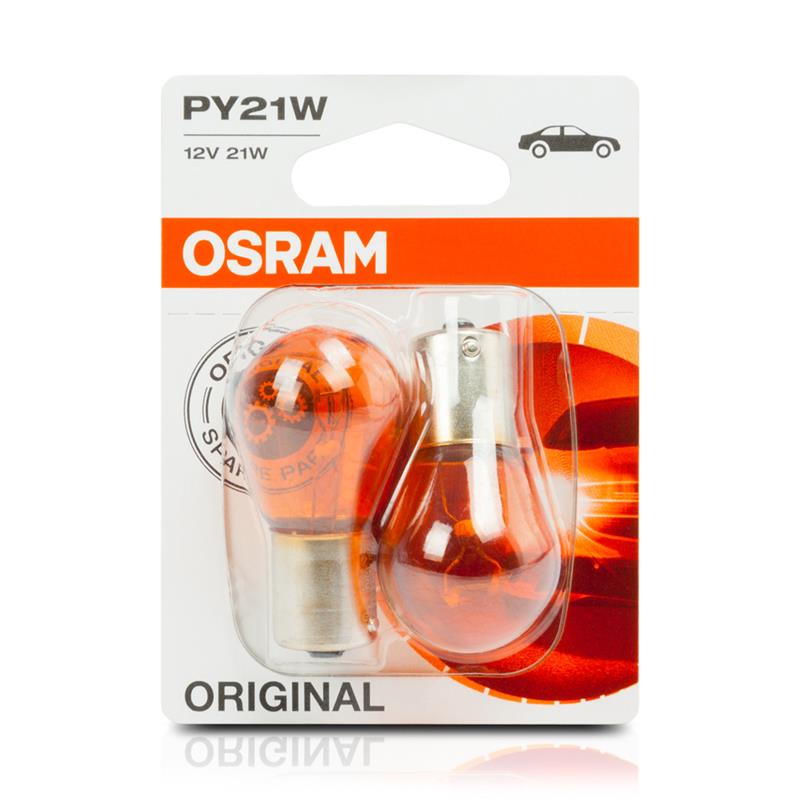 Lámpara Py21w Bau15s 12v 21w Orange Blíster 2 Unidades Osram