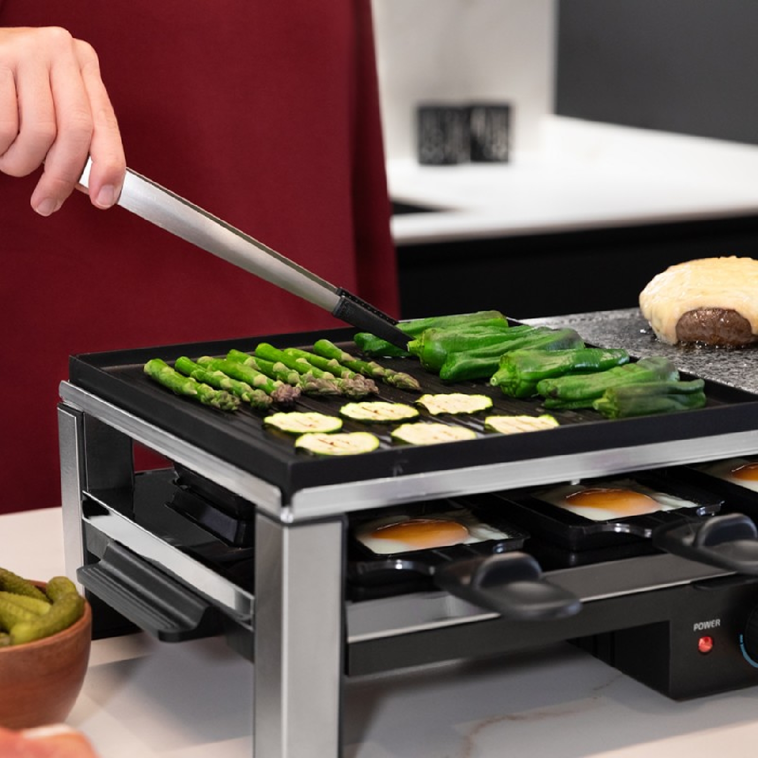 Raclette Inox Cheese&Grill 12000 Inox Mix Grill