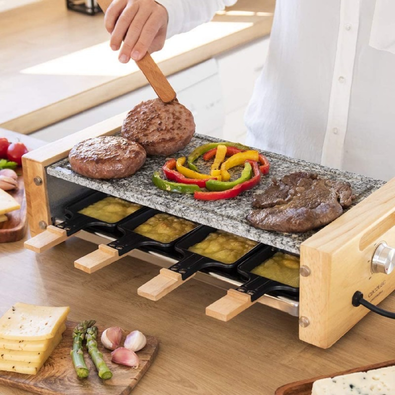 Raclette De Madera Cheese&Grill 8400 Wood All Stone