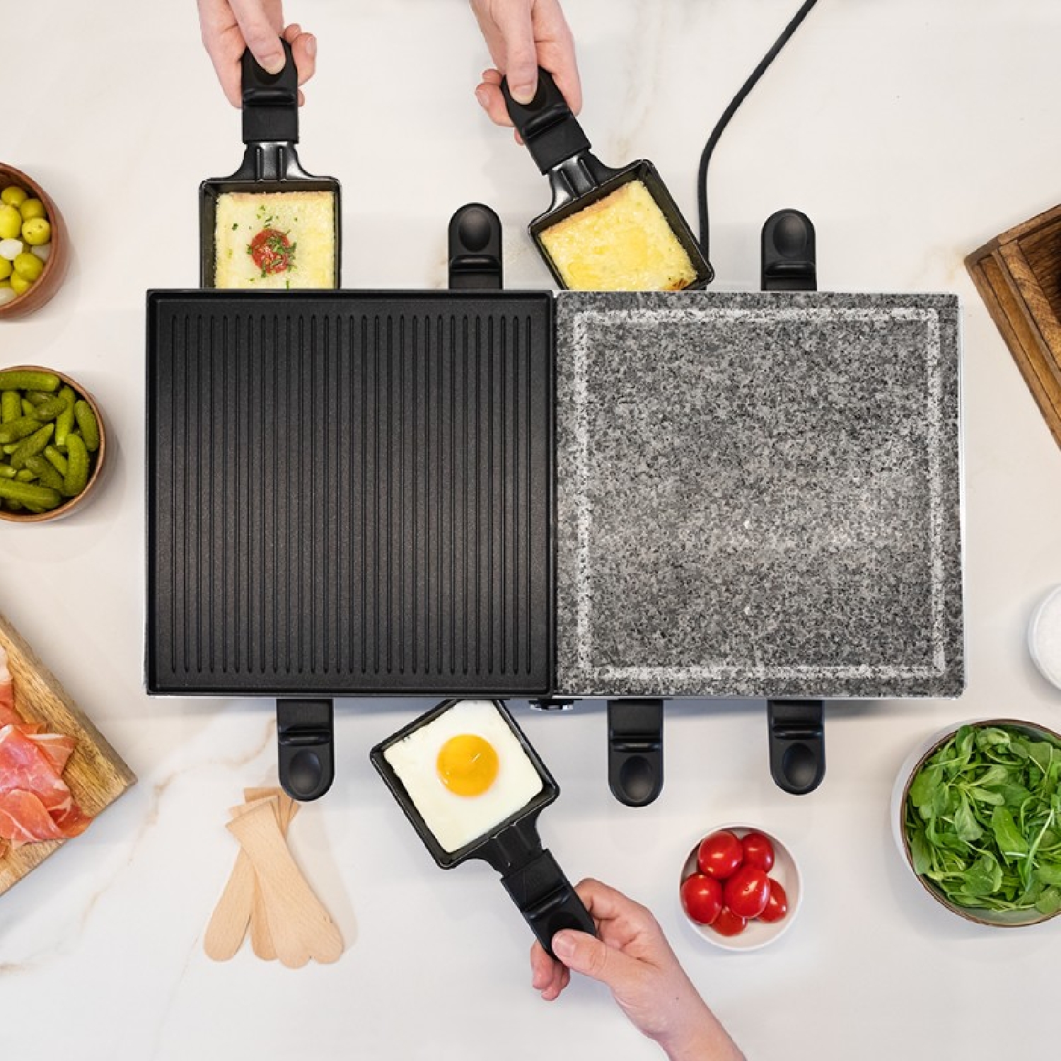 Raclette Inox Cheese&Grill 12000 Inox Mix Grill