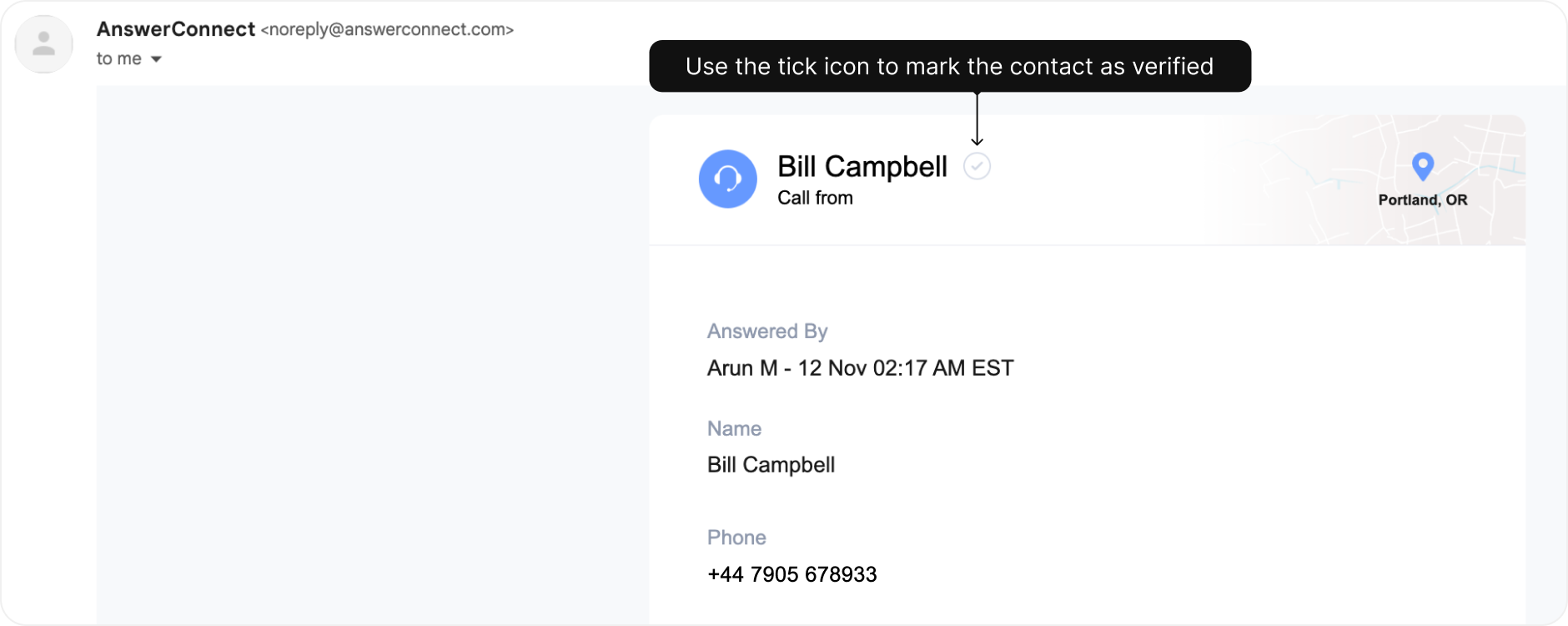How to Verify Contacts with AnswerConnect