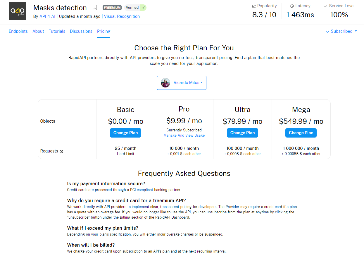 Masks detection API Free Tutorials (api4ai-api4ai-default) | RapidAPI Masks detection API Free Tutorials (api4ai-api4ai-default) | RapidAPI