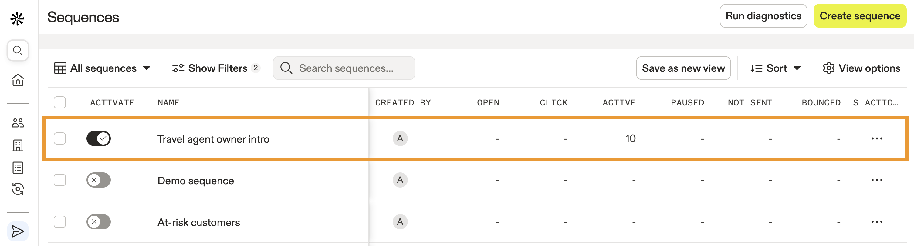 Use an A/B Test in a Sequence – Apollo