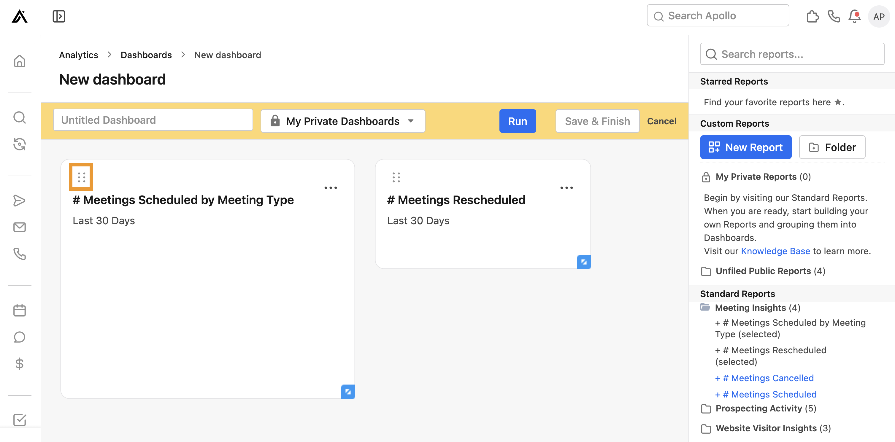 Use Analytics Dashboards – Apollo.io