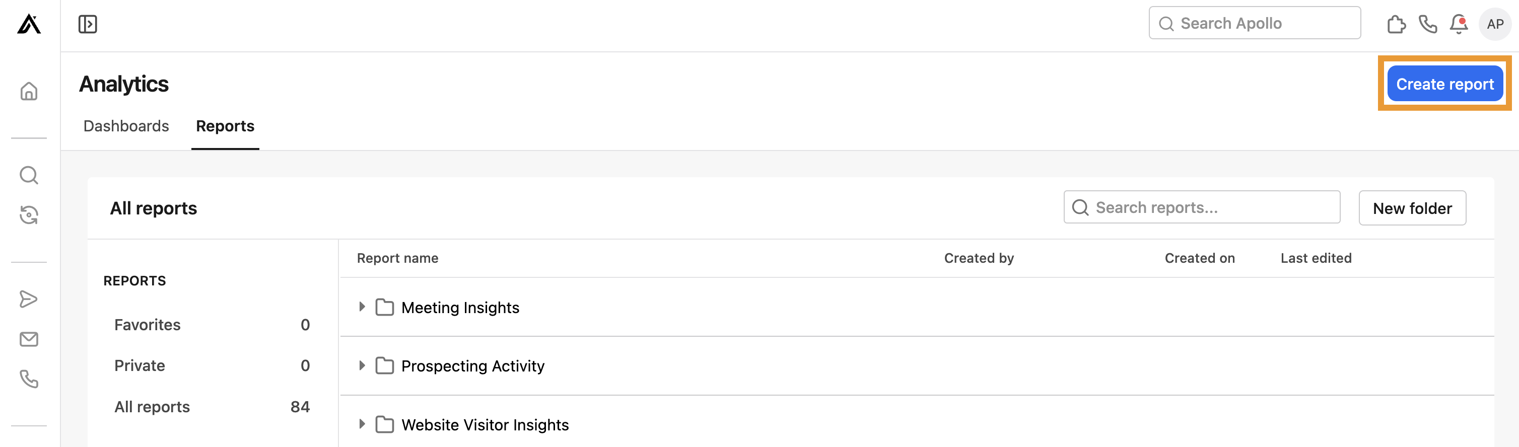 Use Analytics Reports – Apollo.io