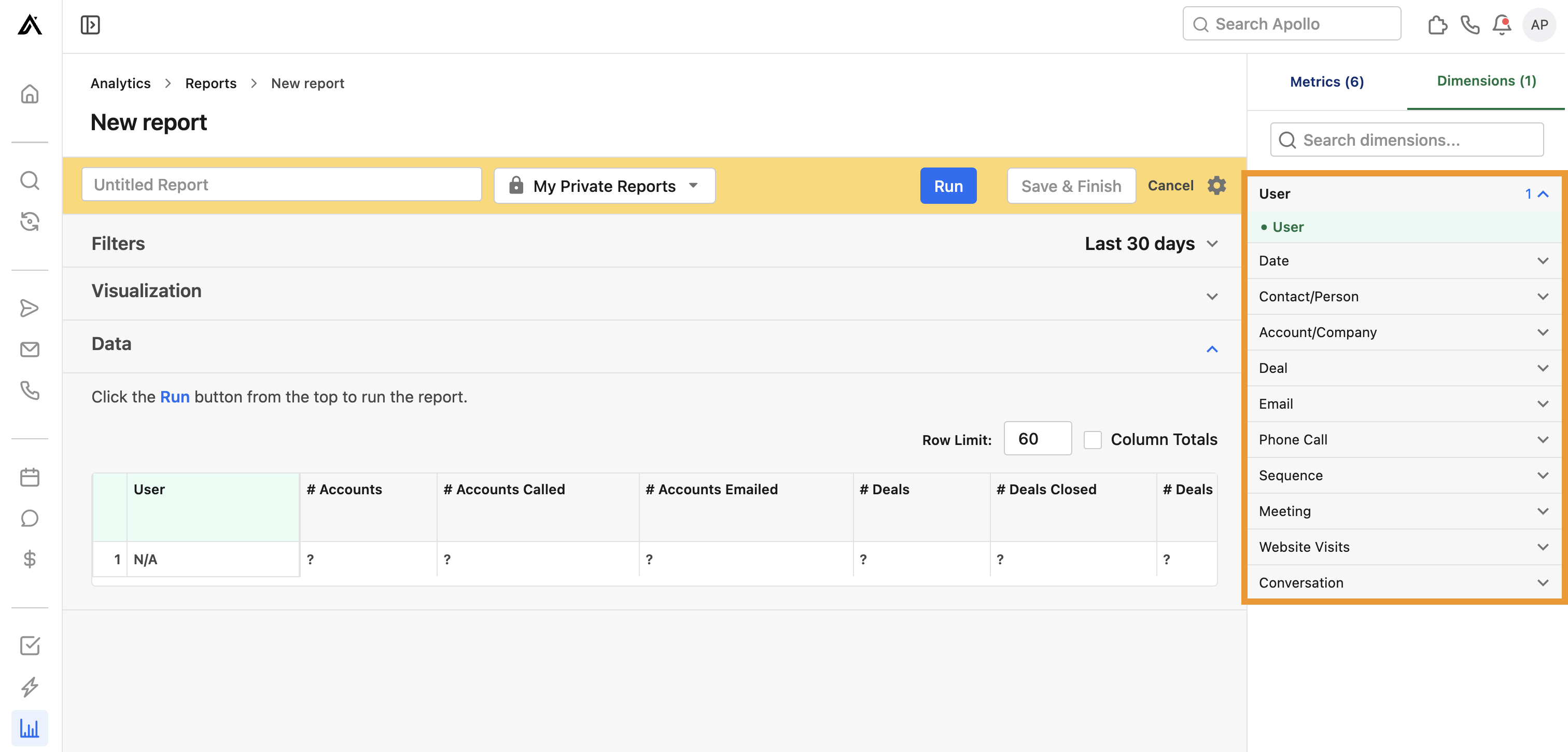 Use Analytics Reports – Apollo.io
