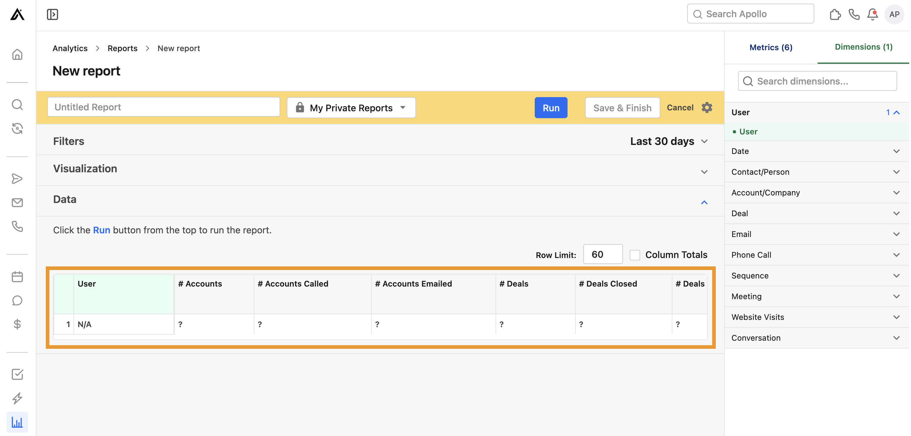 Use Analytics Reports – Apollo.io