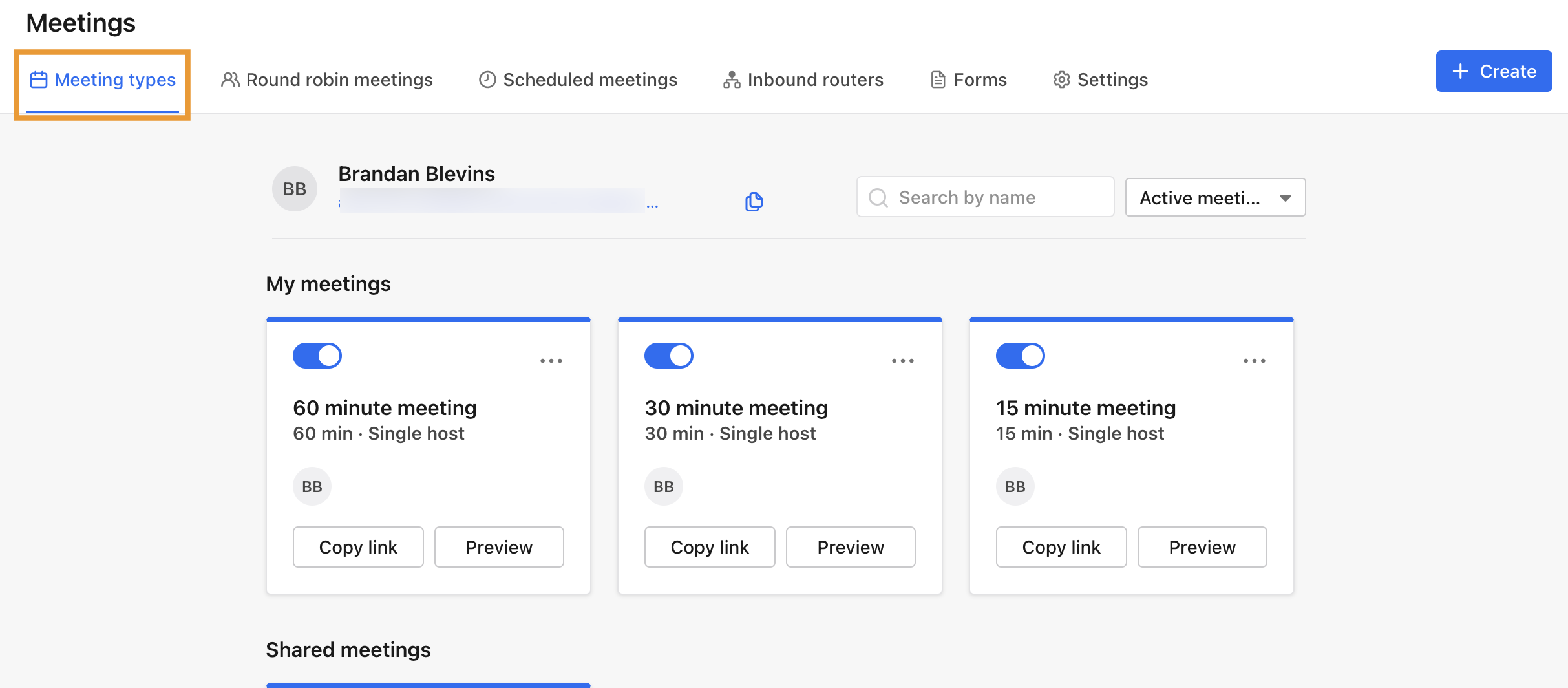 Meetings Overview – Apollo.io