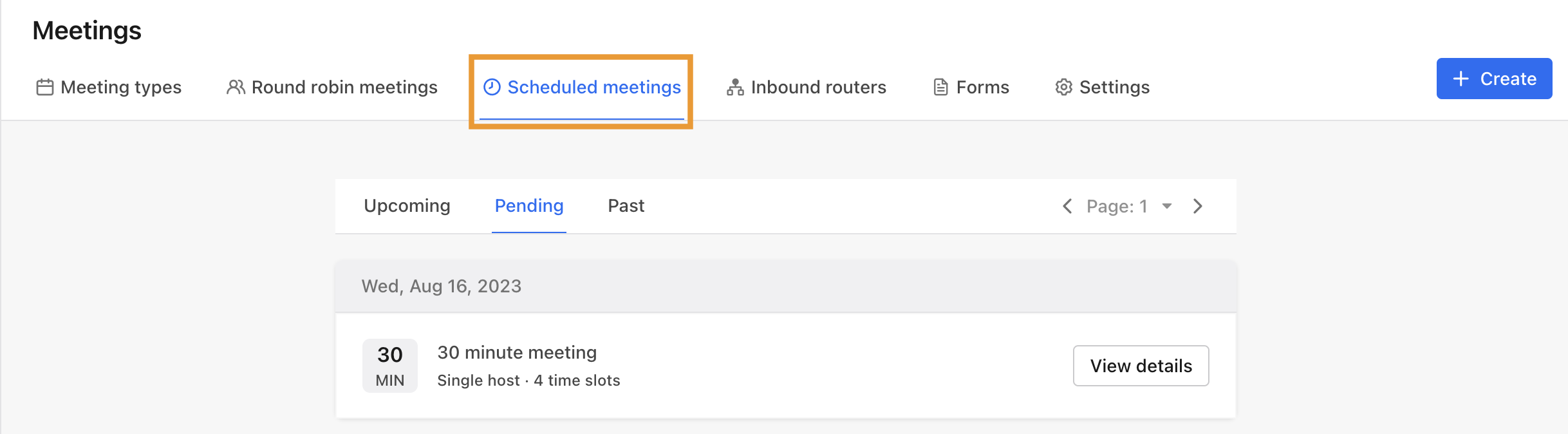 Meetings Overview – Apollo.io
