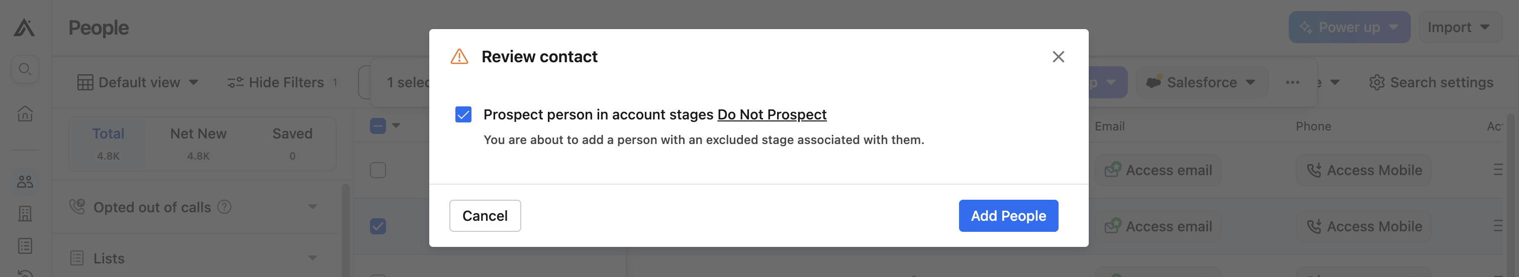 Configure Prospect Settings in Apollo – Apollo.io