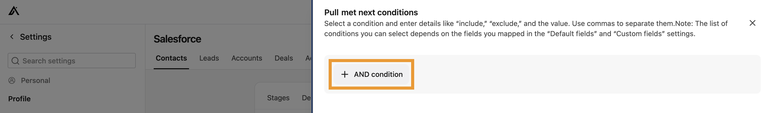 Configure Salesforce Pull Settings – Apollo.io