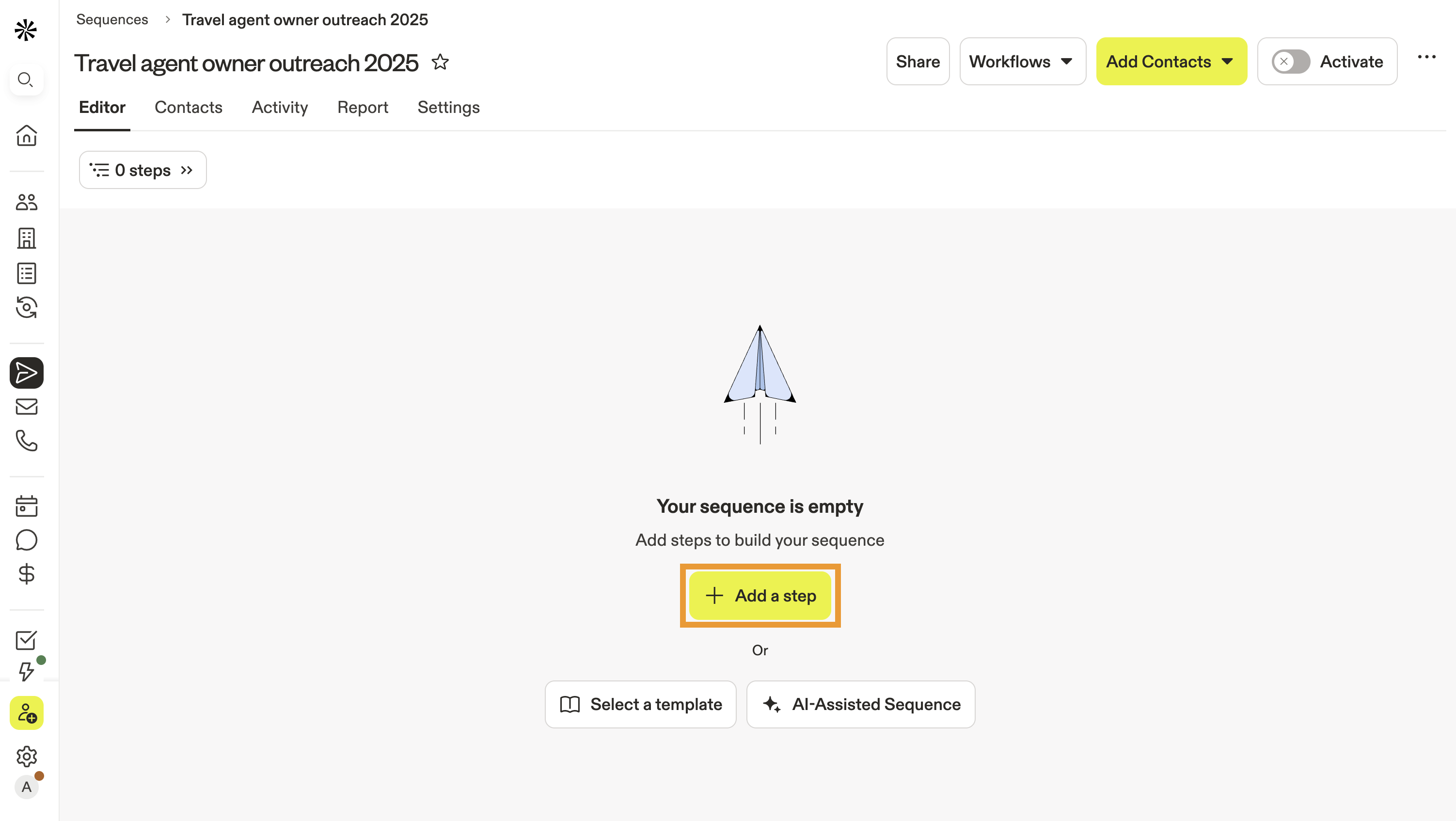 Create a Sequence – Apollo