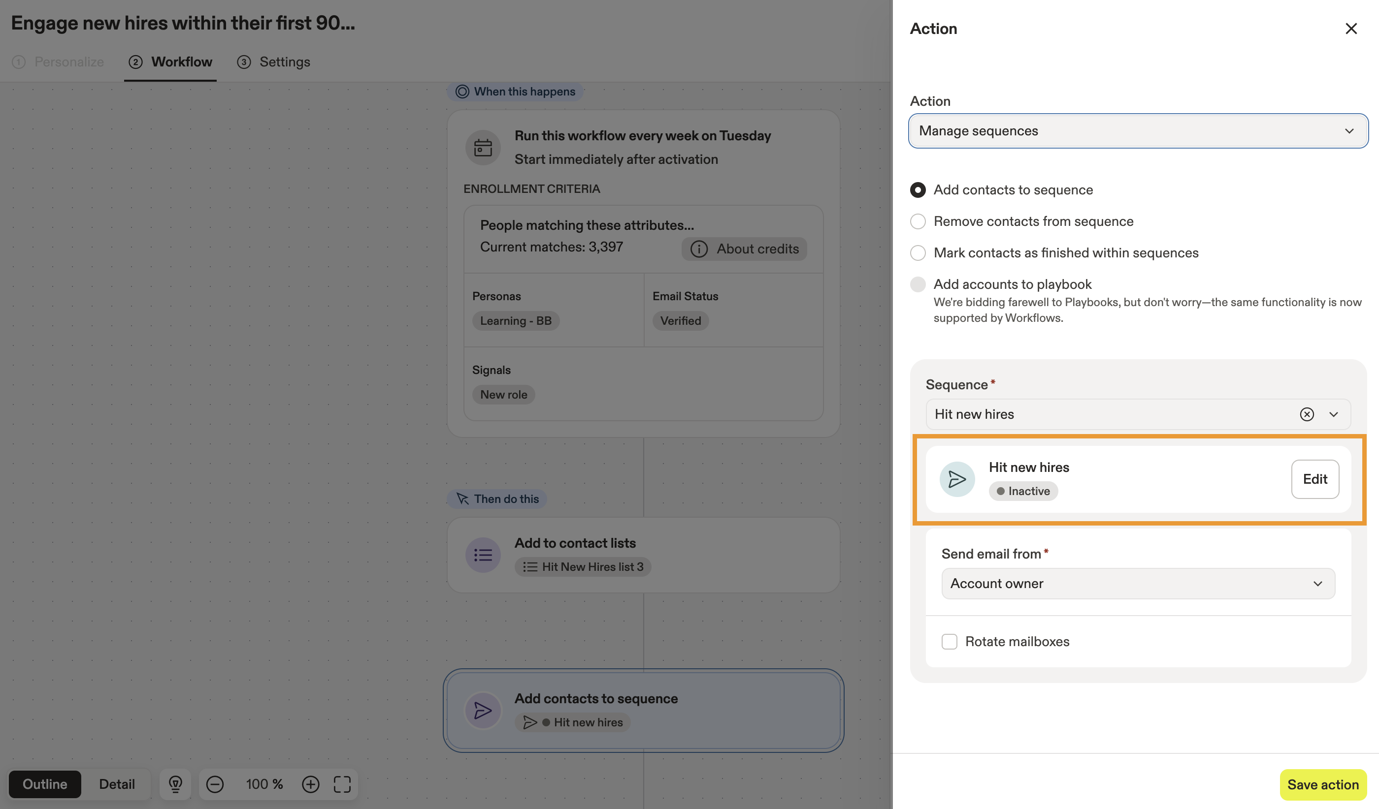 Create a Workflow – Apollo.io