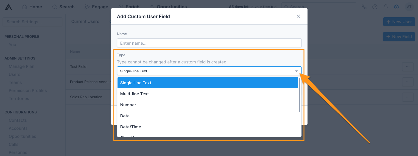 Create Custom User Fields – Apollo.io