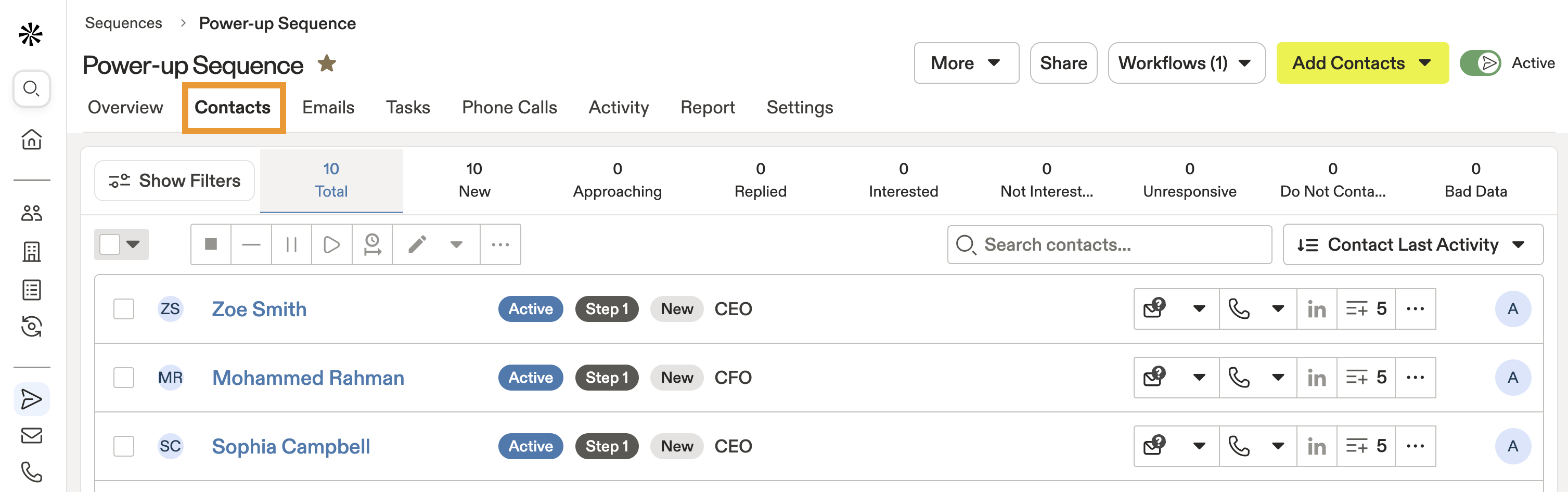 Edit the Sending Mailbox on Contacts in a Sequence – Apollo