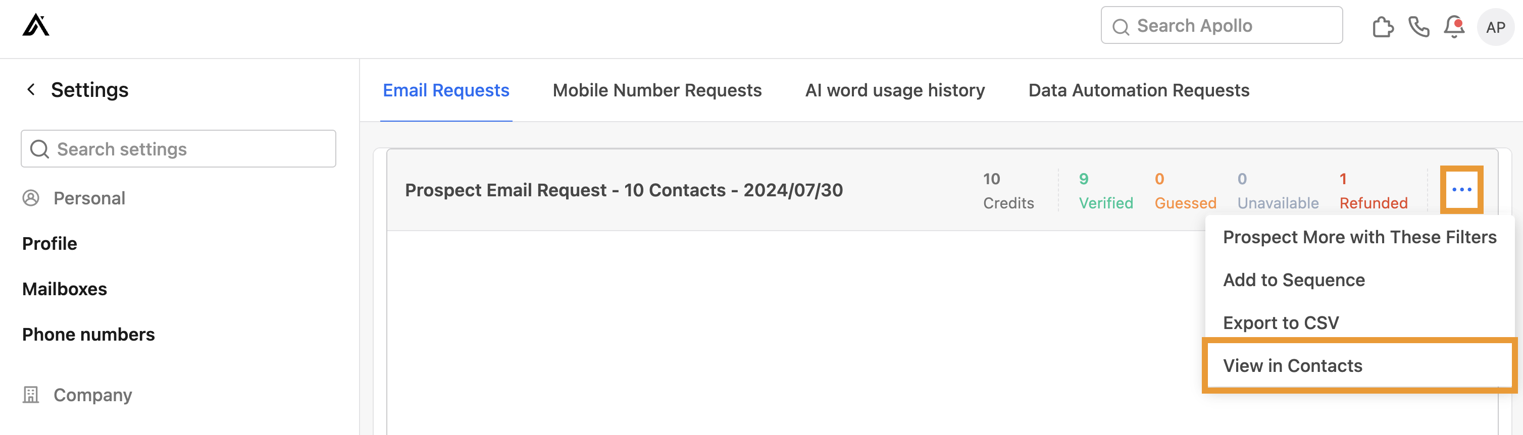 What Are Credits? – Apollo.io