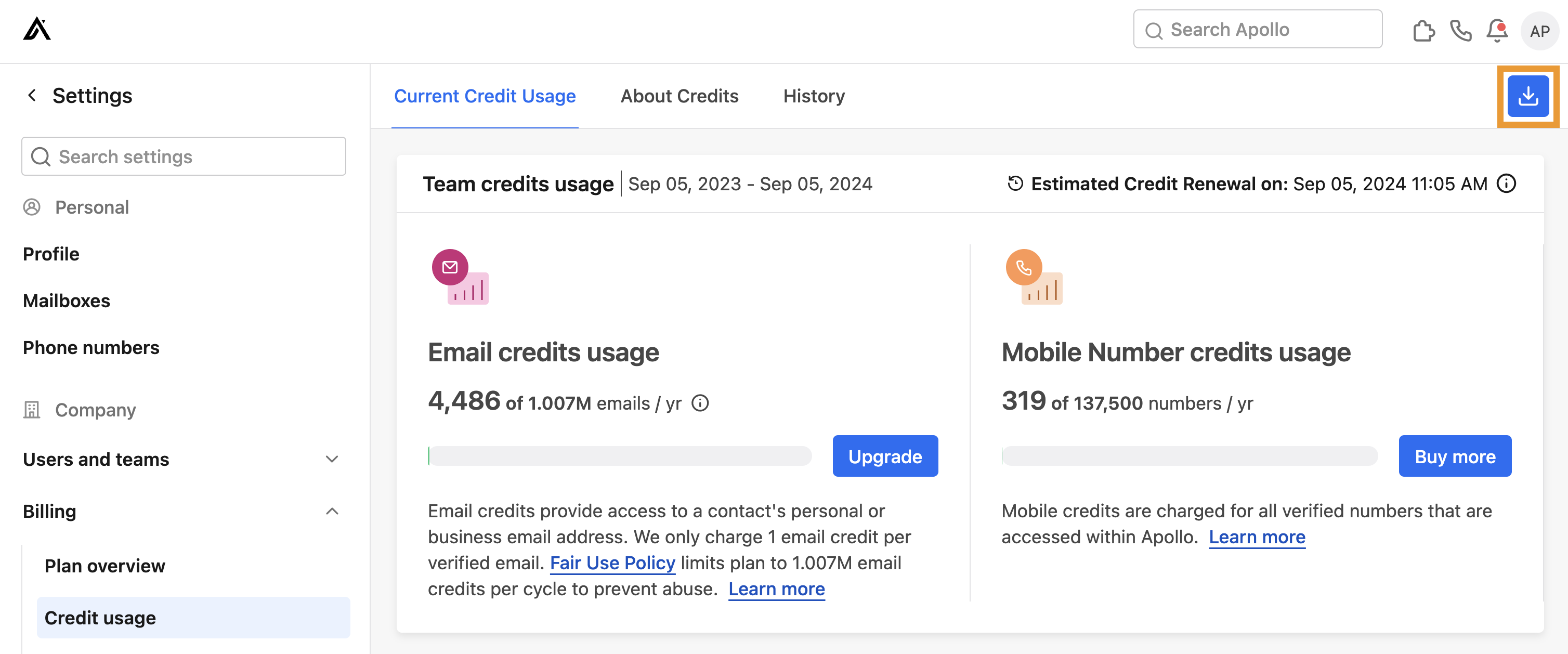 What Are Credits? – Apollo.io