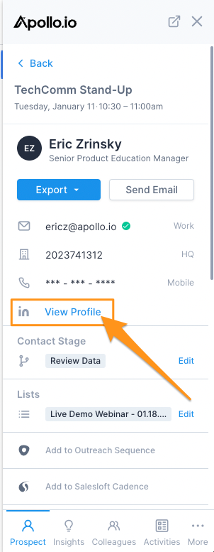 Use the Apollo Chrome Extension in Google Calendar – Apollo.io
