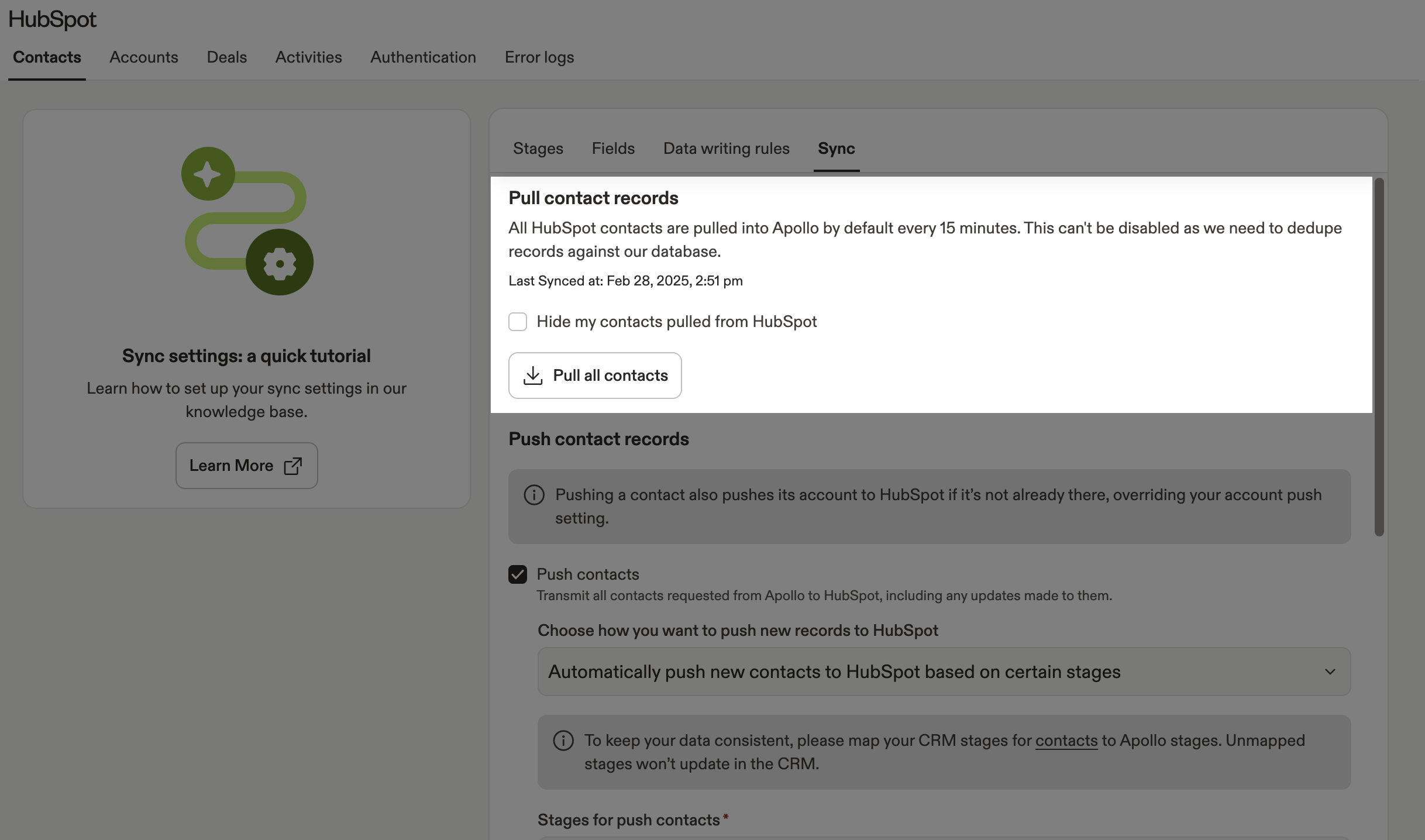 Important Information about the HubSpot Integration – Apollo.io