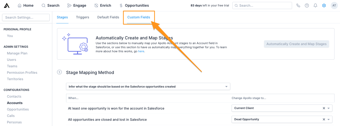 Link Custom Salesforce Fields to Custom Apollo Fields – Apollo.io
