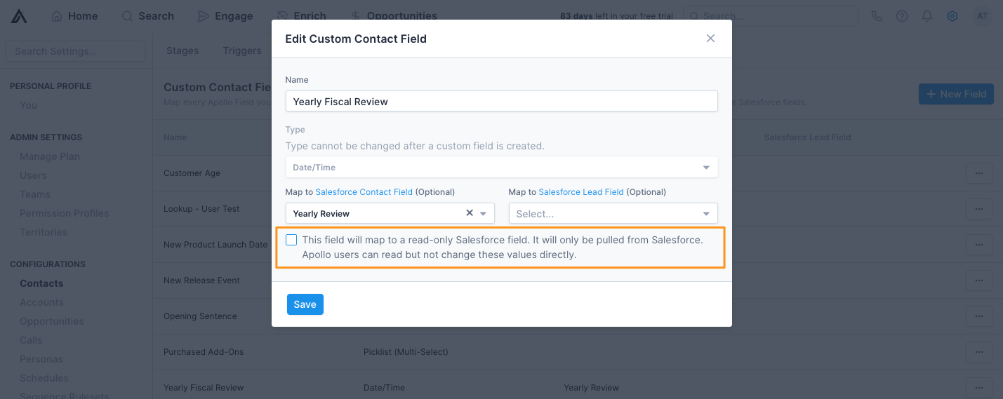 Link Custom Salesforce Fields to Custom Apollo Fields – Apollo.io