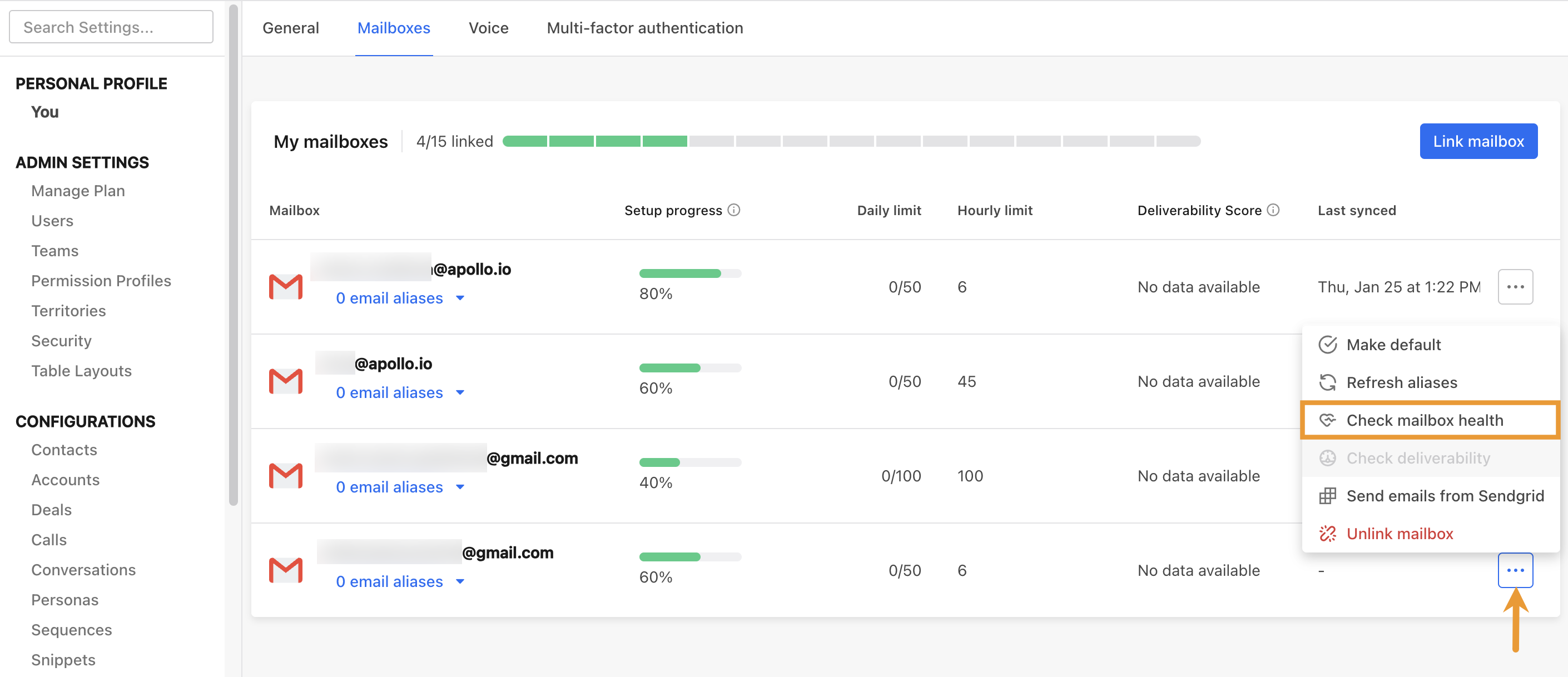 Link Your Mailbox to Apollo – Apollo.io