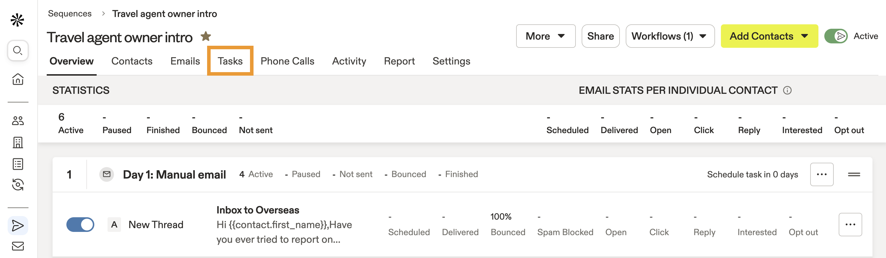 Complete LinkedIn Tasks in a Sequence – Apollo.io