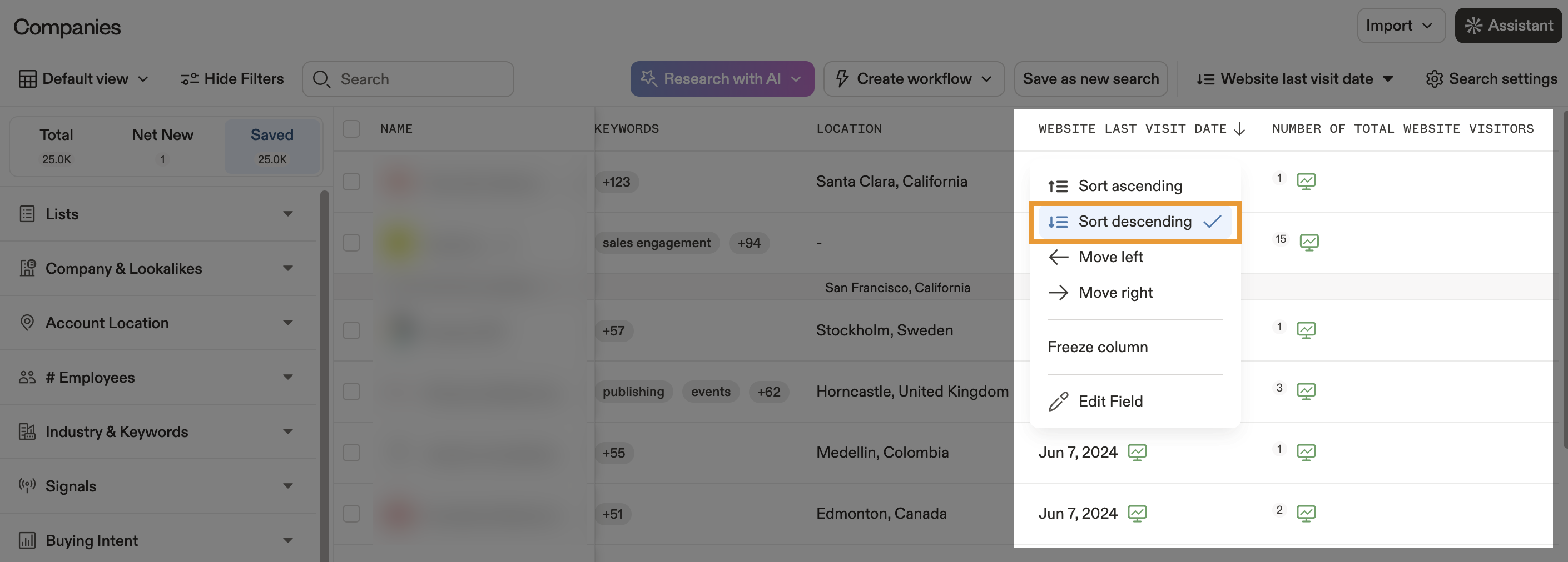 Use Website Visitors Data – Apollo