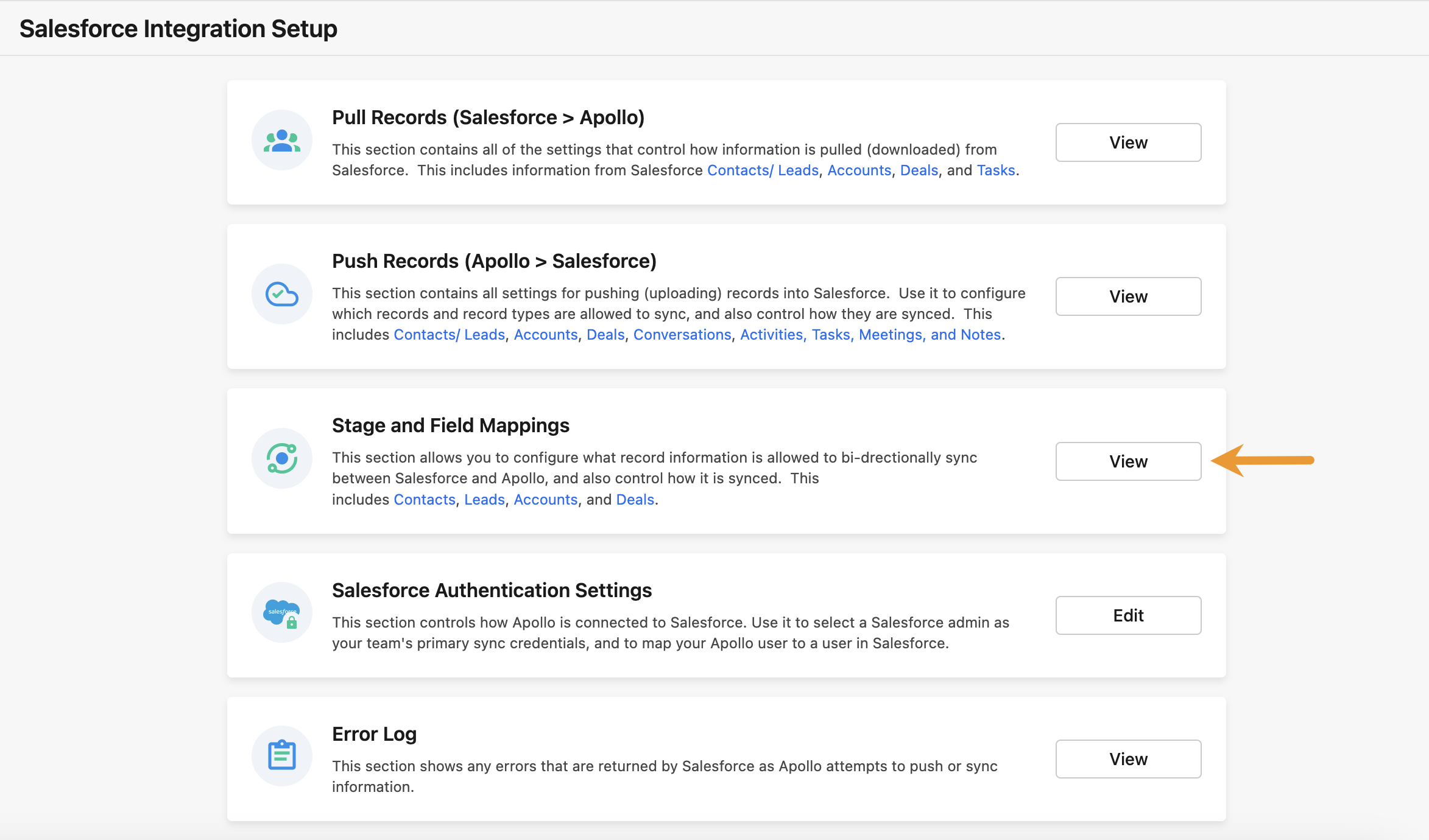 Map Default Apollo Fields to Salesforce – Apollo.io