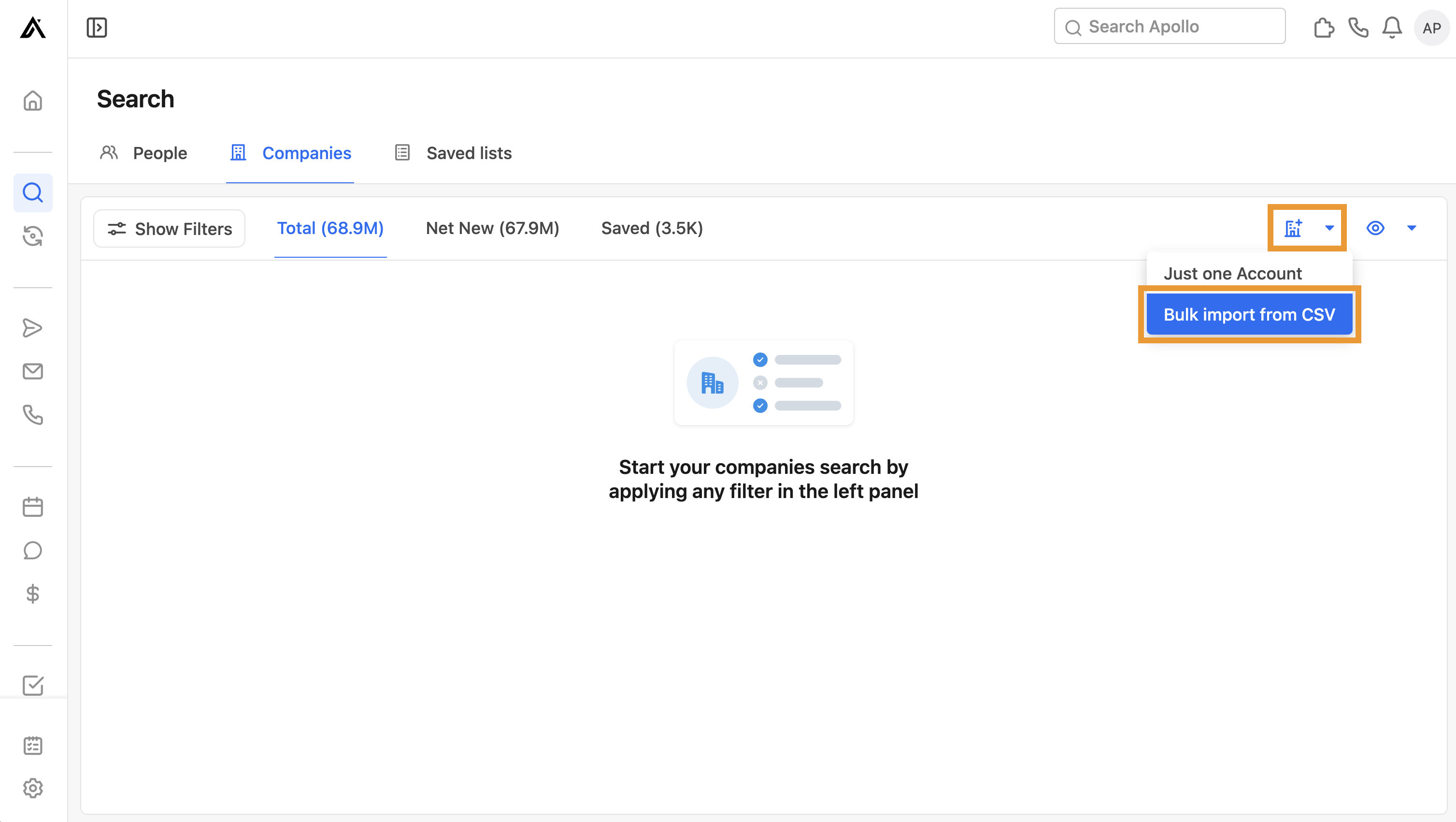 Import a CSV of Accounts – Apollo.io