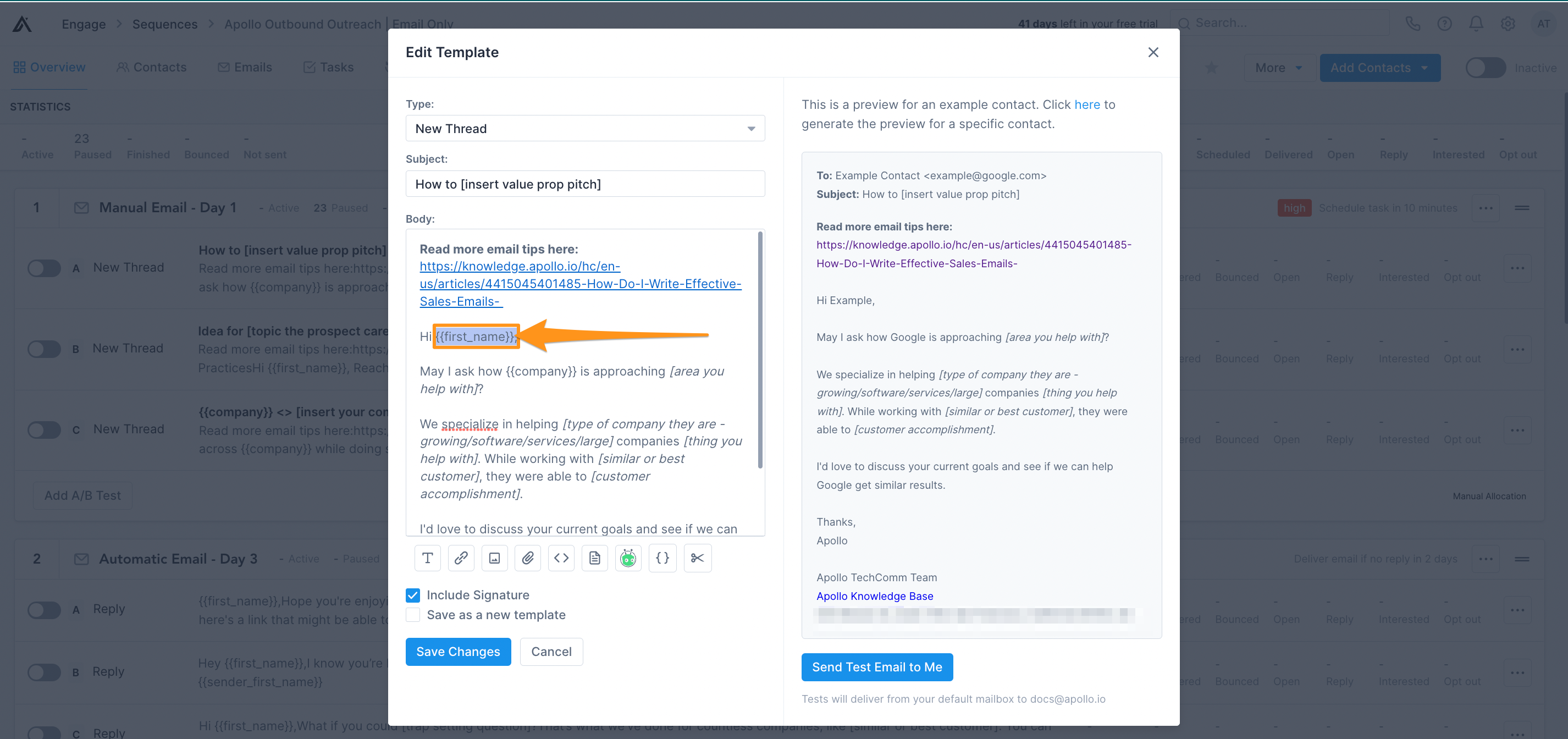 Use Basic Dynamic Variables – Apollo.io