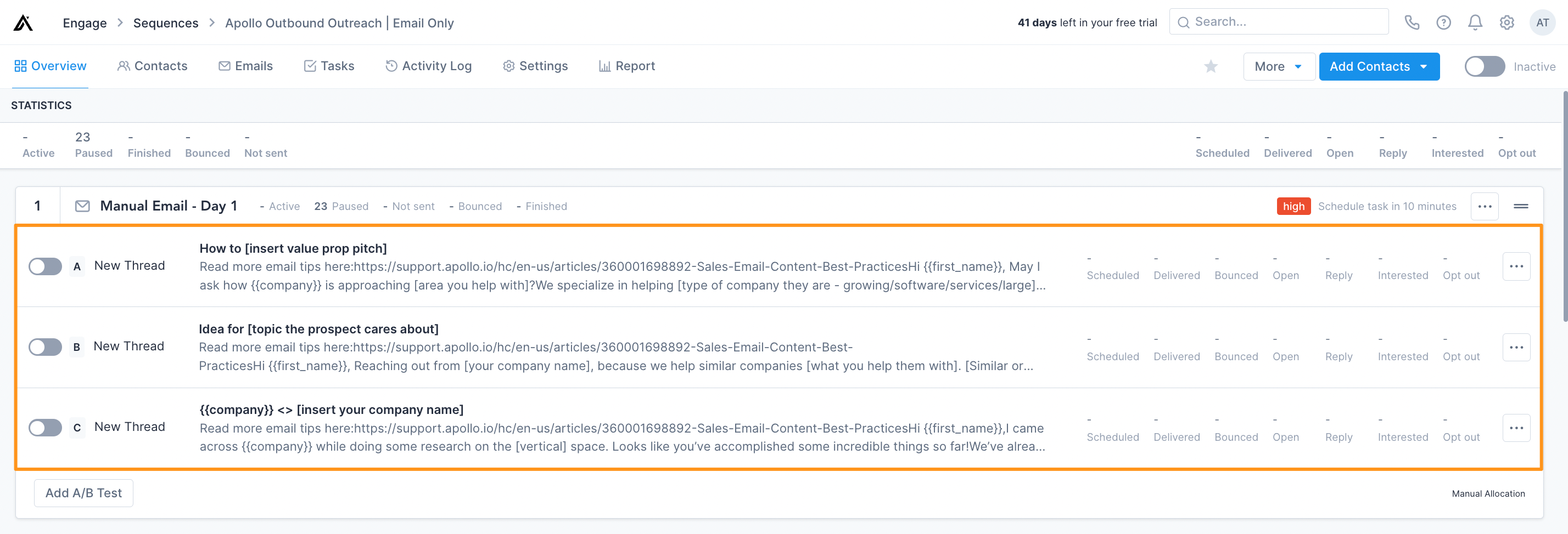 Use Basic Dynamic Variables – Apollo.io