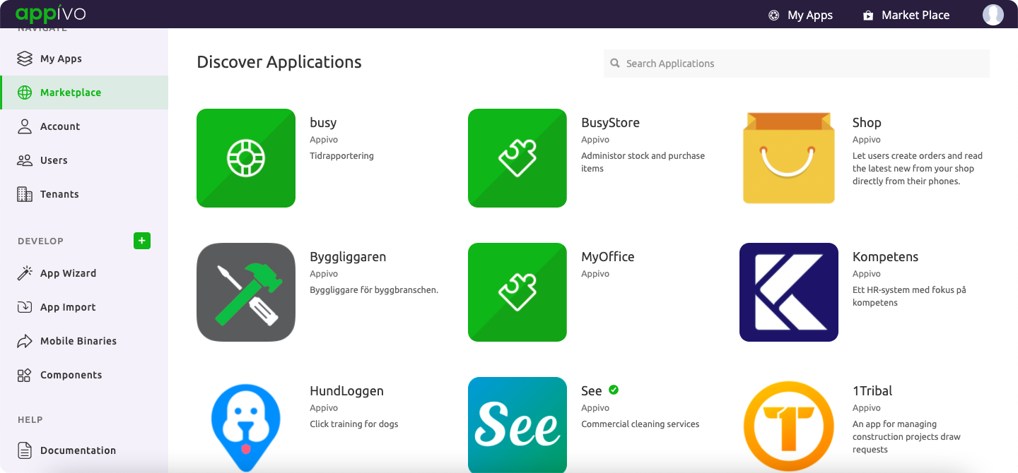 Marketplace - Appivo Documentation