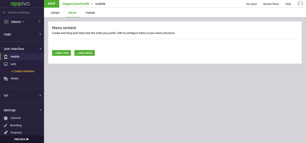 User Interface - Appivo Documentation